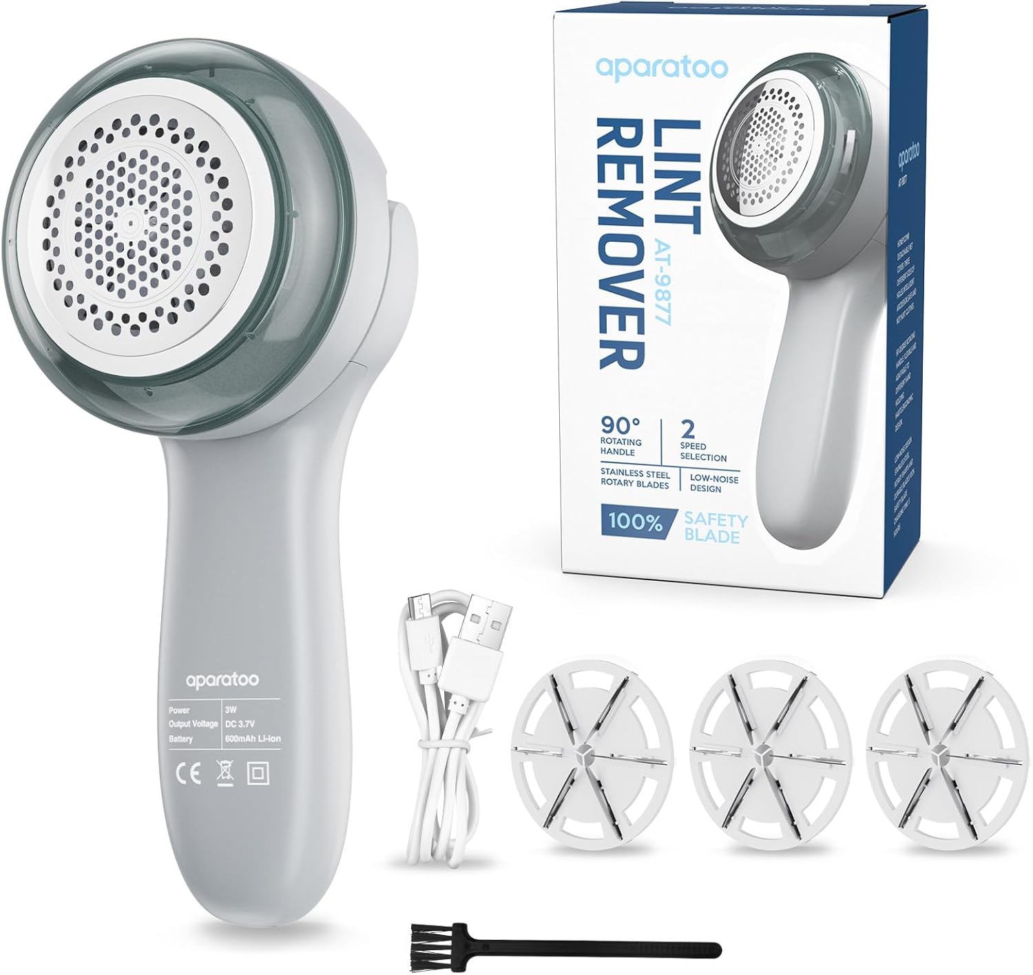 Electric Lint Remover Fabric Shaver, USB Rechargeable Bobble Remover ...