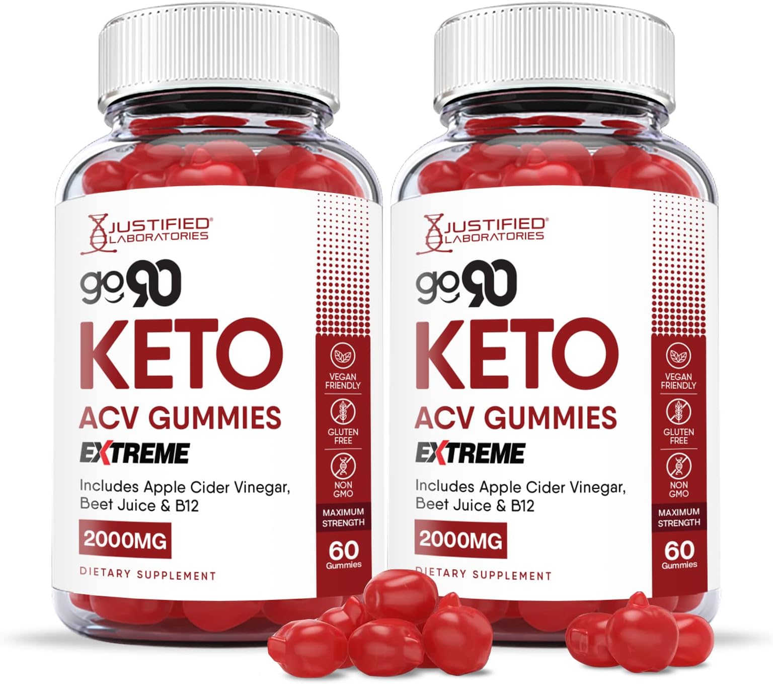 Amazon.com: (2 Pack) Go 90 Keto ACV Gummies Extreme Formula 2000MG with ...