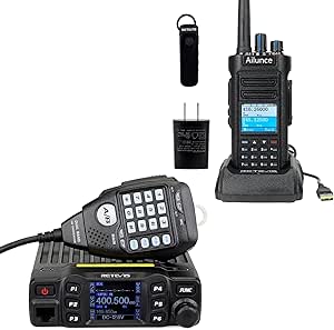 Amazon.com: Retevis RT95 Dual Band Mobile Transceiver(1 Pack) Bundle ...