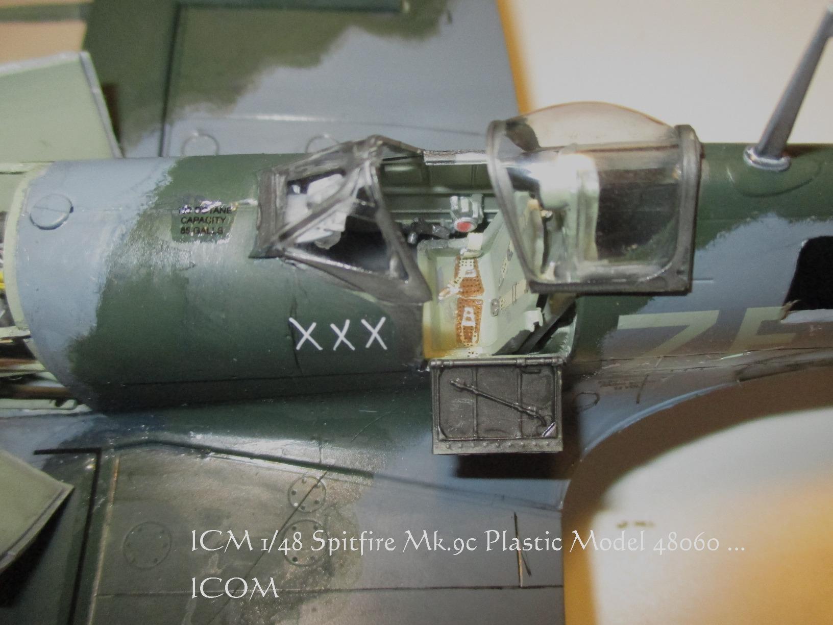 Amazon | アイシーエム(ICM) 1/48 イギリス スピットファイアMk.9c ビアーデリバリー プラモデル 48060 ...