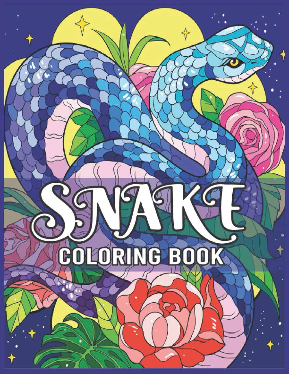 Buy Snake Coloring Book: An Adult Snakes Coloring Book With 30 Anaconda ...