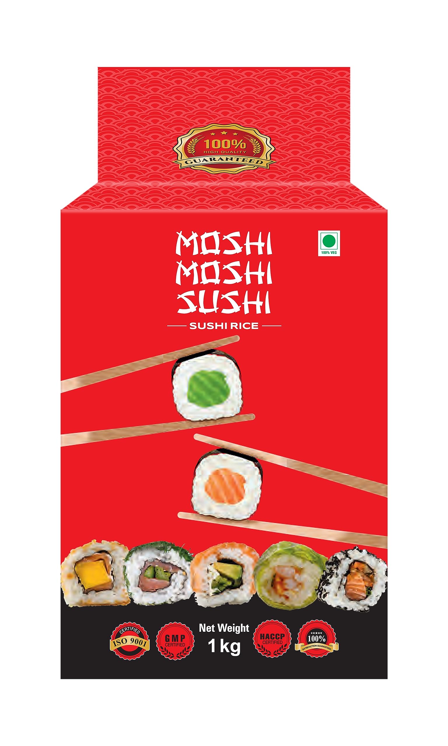 MOSHI MOSHI SUSHI - SUSHI RICE,1kg : Amazon.in: Grocery & Gourmet Foods