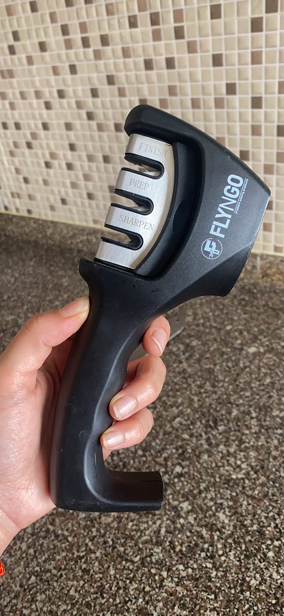 Buy Big Buzz Knife Sharpener Manual 3 Stage Knife Sharpener Tool ...