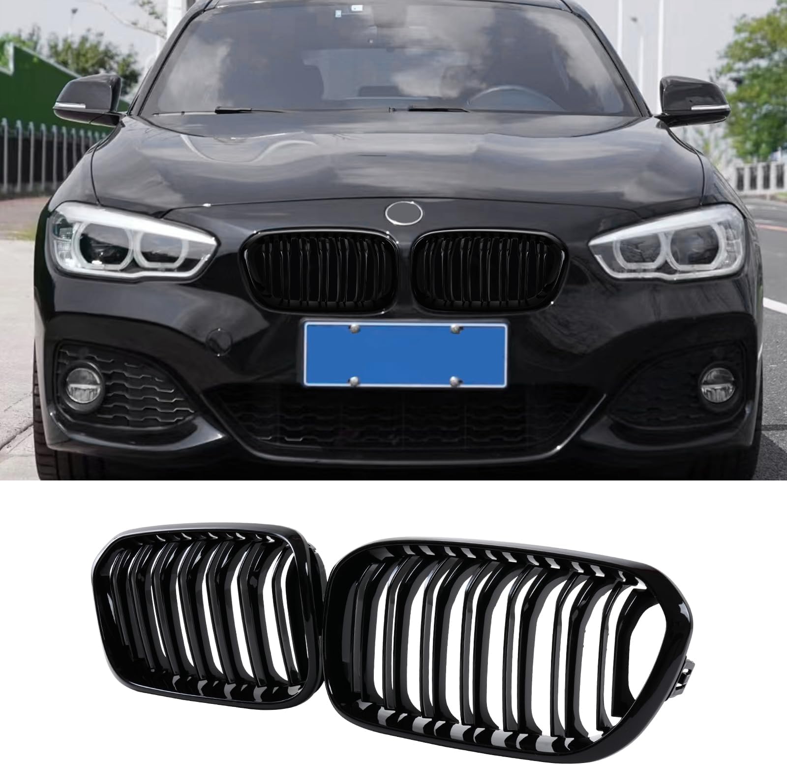 Hengjiayao F20 Kidney Black Front Kidney Grille Suitable for BMW 1 ...