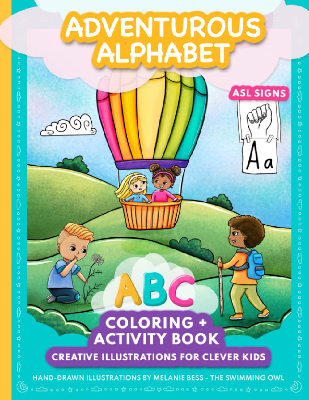 Adventurous Alphabet : ABC Coloring + Activity Book With Creative ...