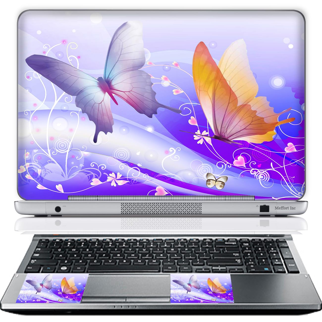 Amazon.com: Meffort Inc Laptop Skin Sticker Cover Decorative Stickers ...