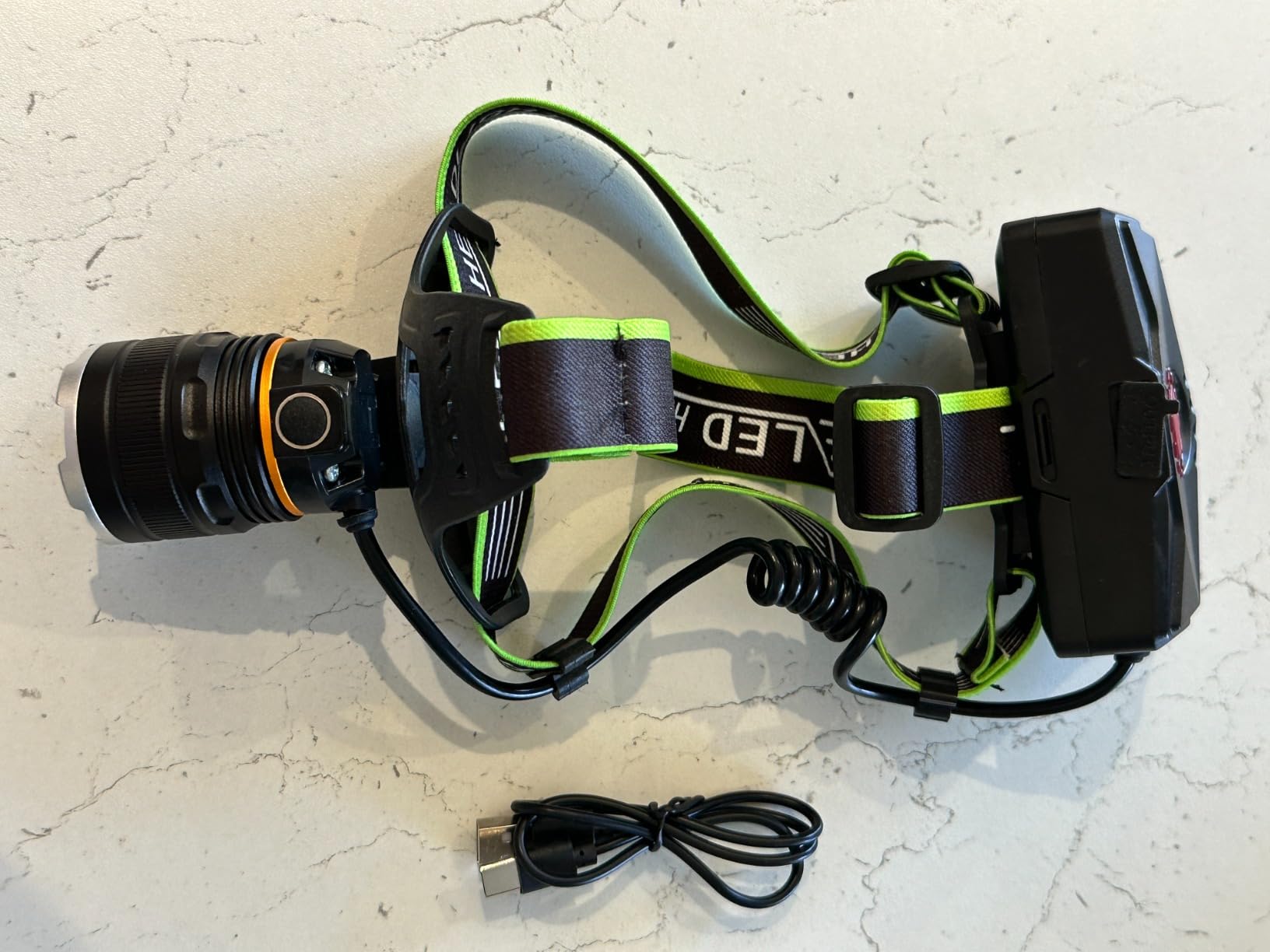 PARAROSE LED Rechargeable Head Torch, Head Torch Battery Powered ...