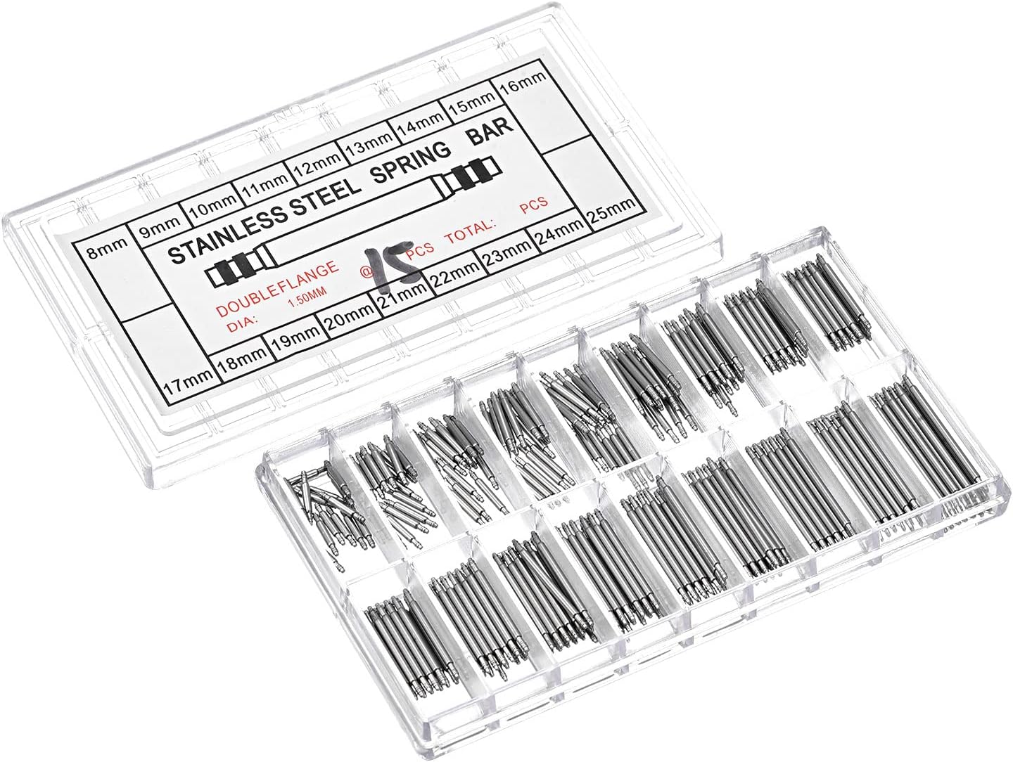 Amazon.com: uxcell Watch Band Link Pin Set 270pcs 1.4mm Dia Stainless ...