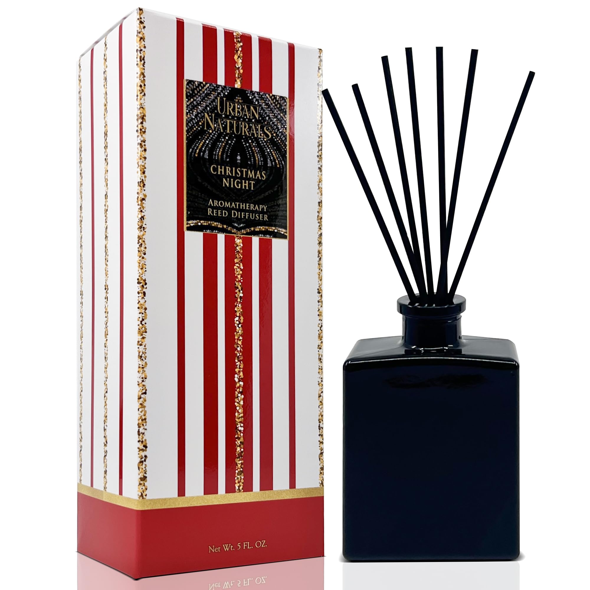 Amazon.com: Urban Naturals Christmas Night Reed Diffuser Set – Cinnamon ...