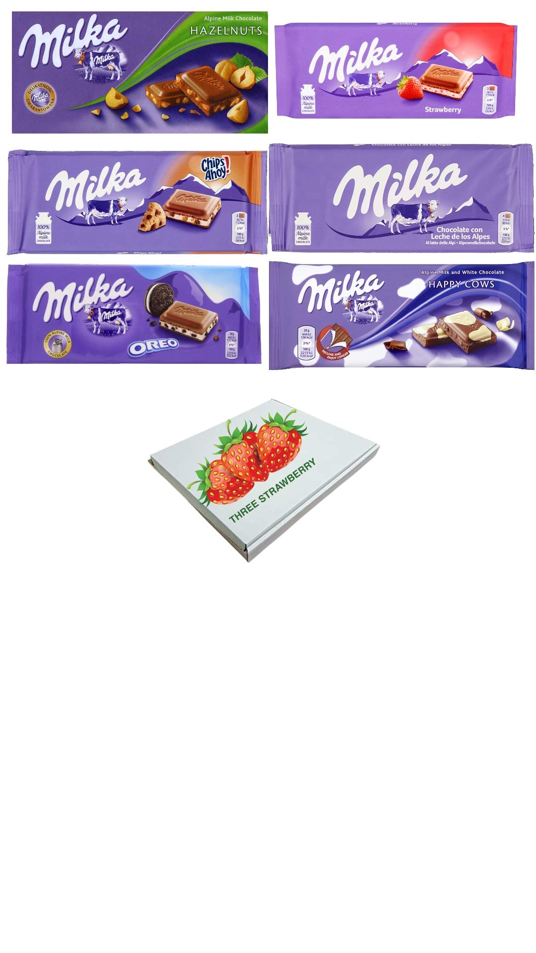 Milka Assorted Chocolates 100g Variety Pack 6 Bars | Desertcart OMAN