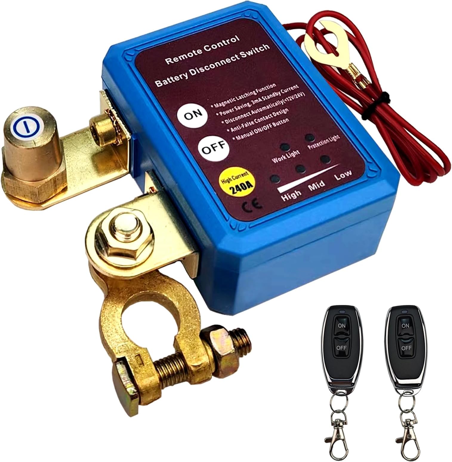 Amazon.com: Kill Switch for Car, Remote Battery Disconnect Switch 12V ...