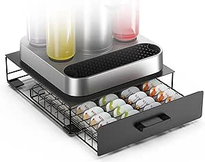 Storage Drawer for Bartesian Capsules, ZECENN Stackable Cocktail Pod ...
