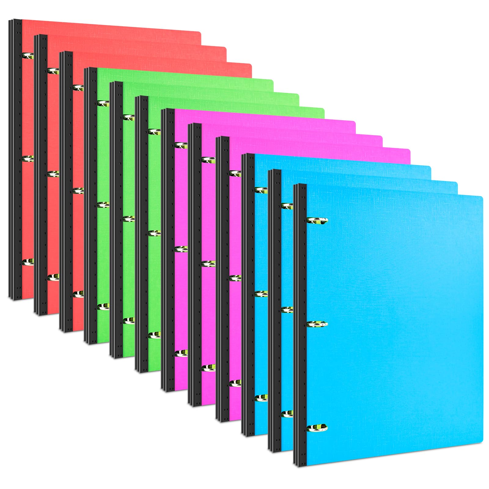 Snapklik.com : INFUN 1 INCH Telescoping 3 Ring Binder - 12PCS, Portable ...