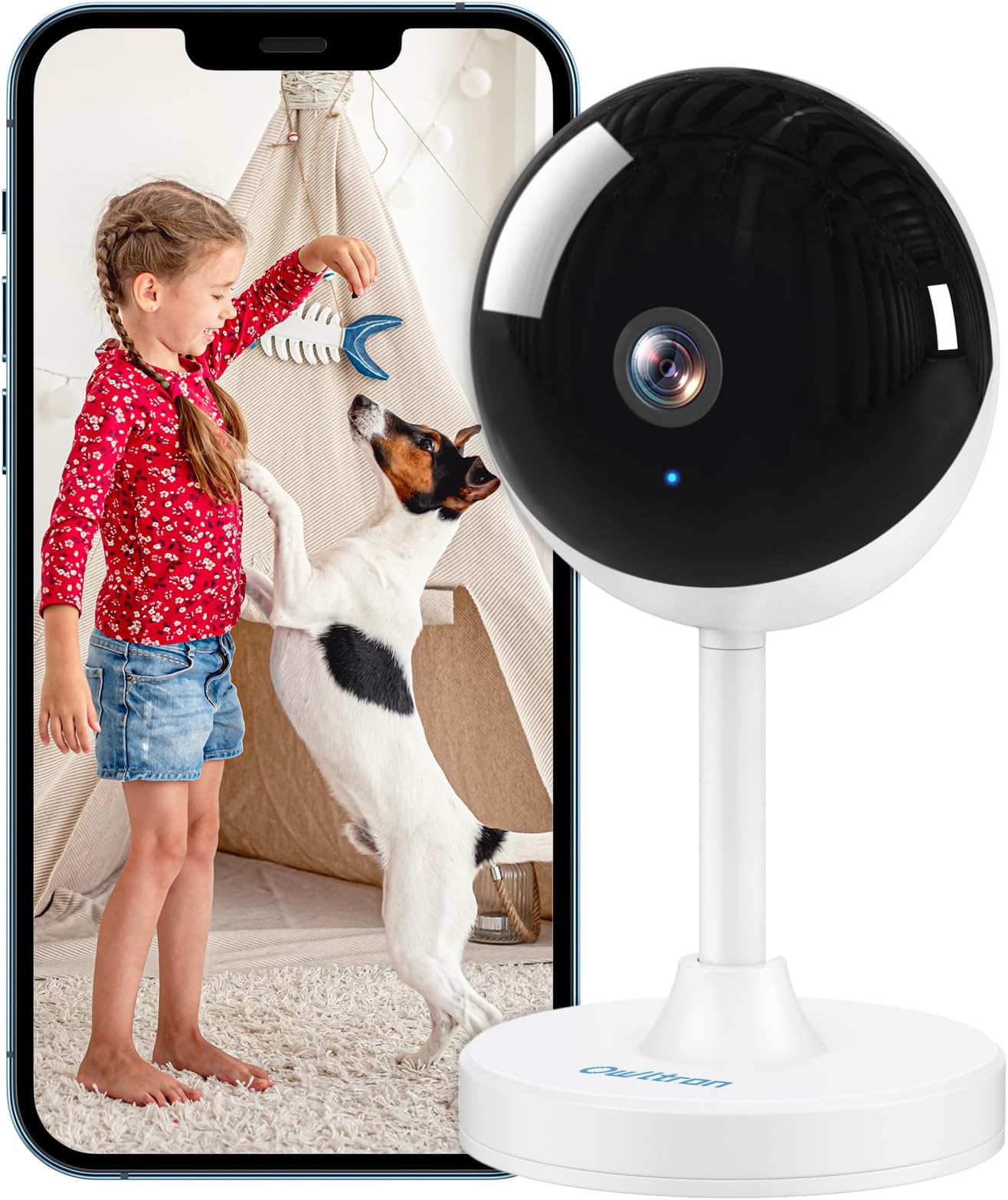 Amazon.com : uniarch Indoor Security Camera Pan/Tilt 1080P, 360 Degree ...