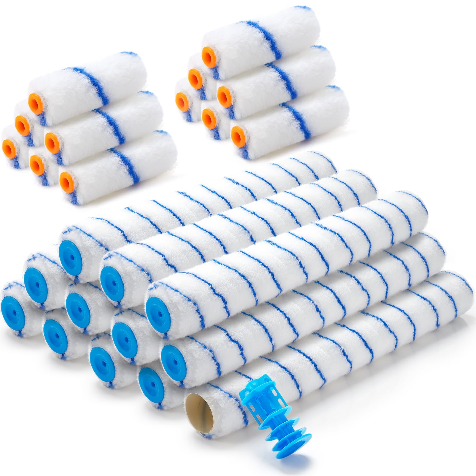 Amazon.com: Jinei 24 Pack 18 Inch 4 Inch Paint Roller Covers 3/8 Nap ...