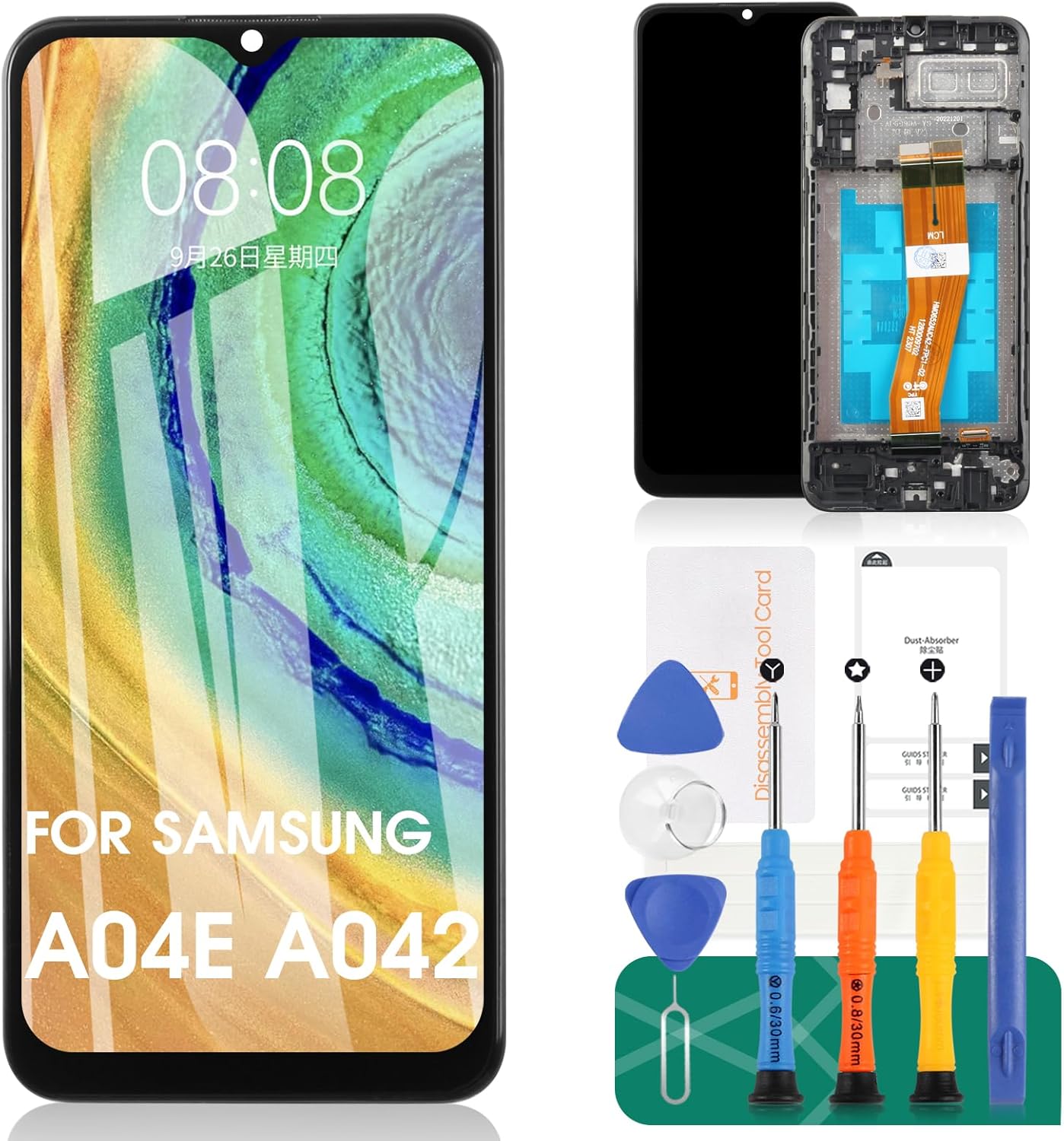 Amazon.com: for Samsung Galaxy A04e Screen Replacement for Samsung A04e LCD Display for Samsung ...