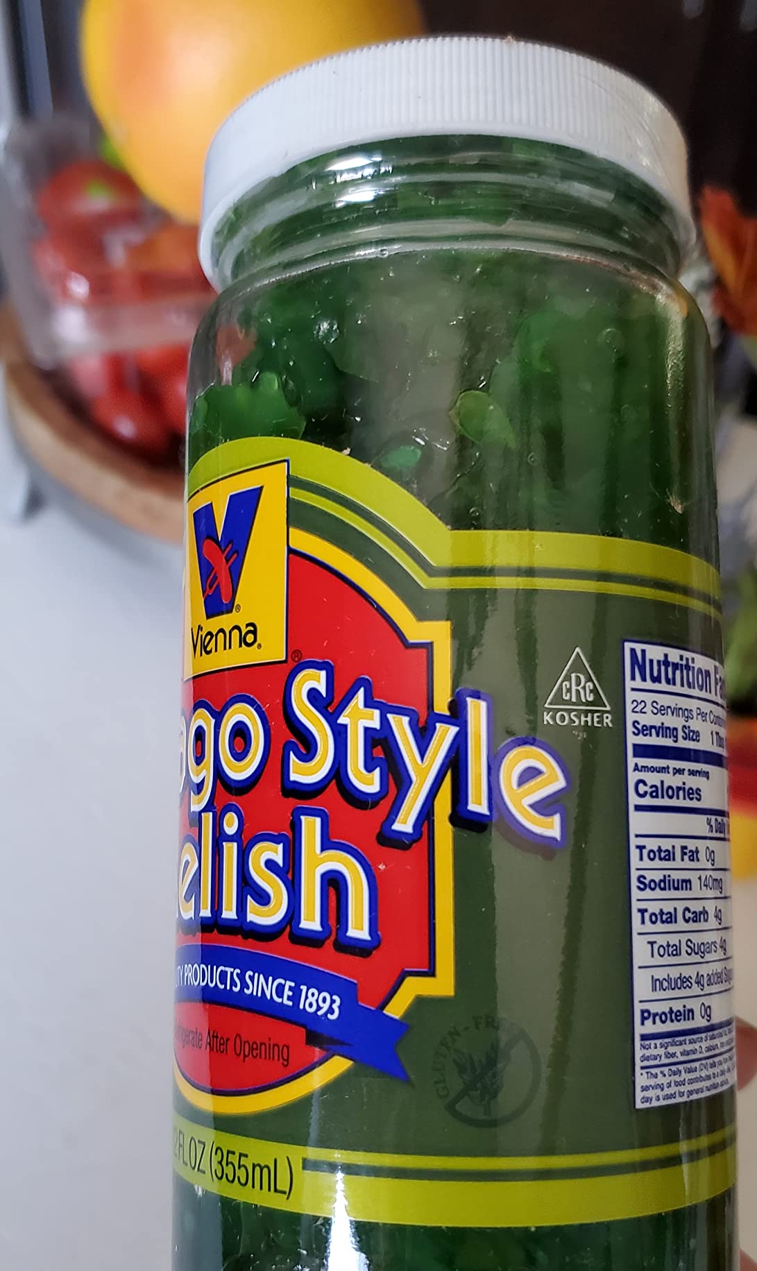 Amazon.com : Vienna Chicago Style Relish 12oz (4 Pack) : Grocery ...