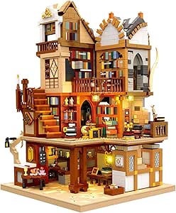 Amazon.co.jp: Mini Retro Building Blocks Modular House Building Kit ...