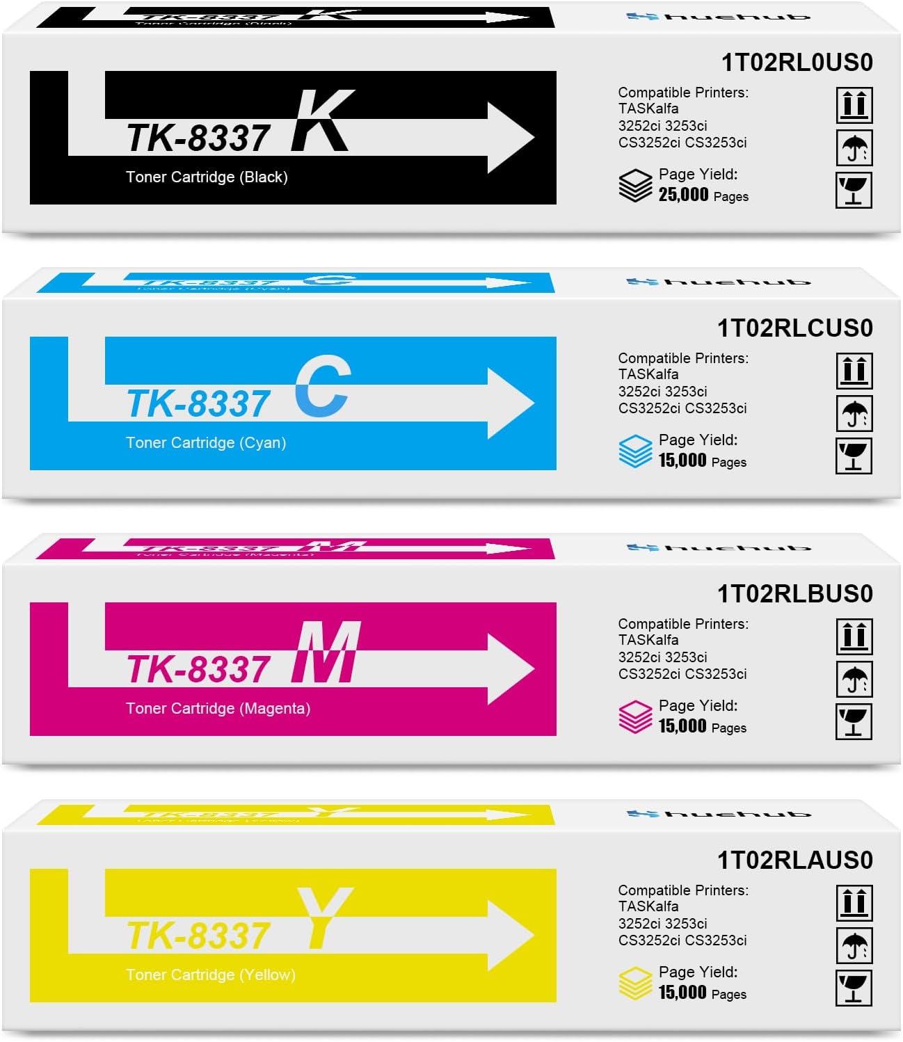 Amazon.com: HUEHUB TK-8337 TK8337 Toner Cartridges Replacement for ...