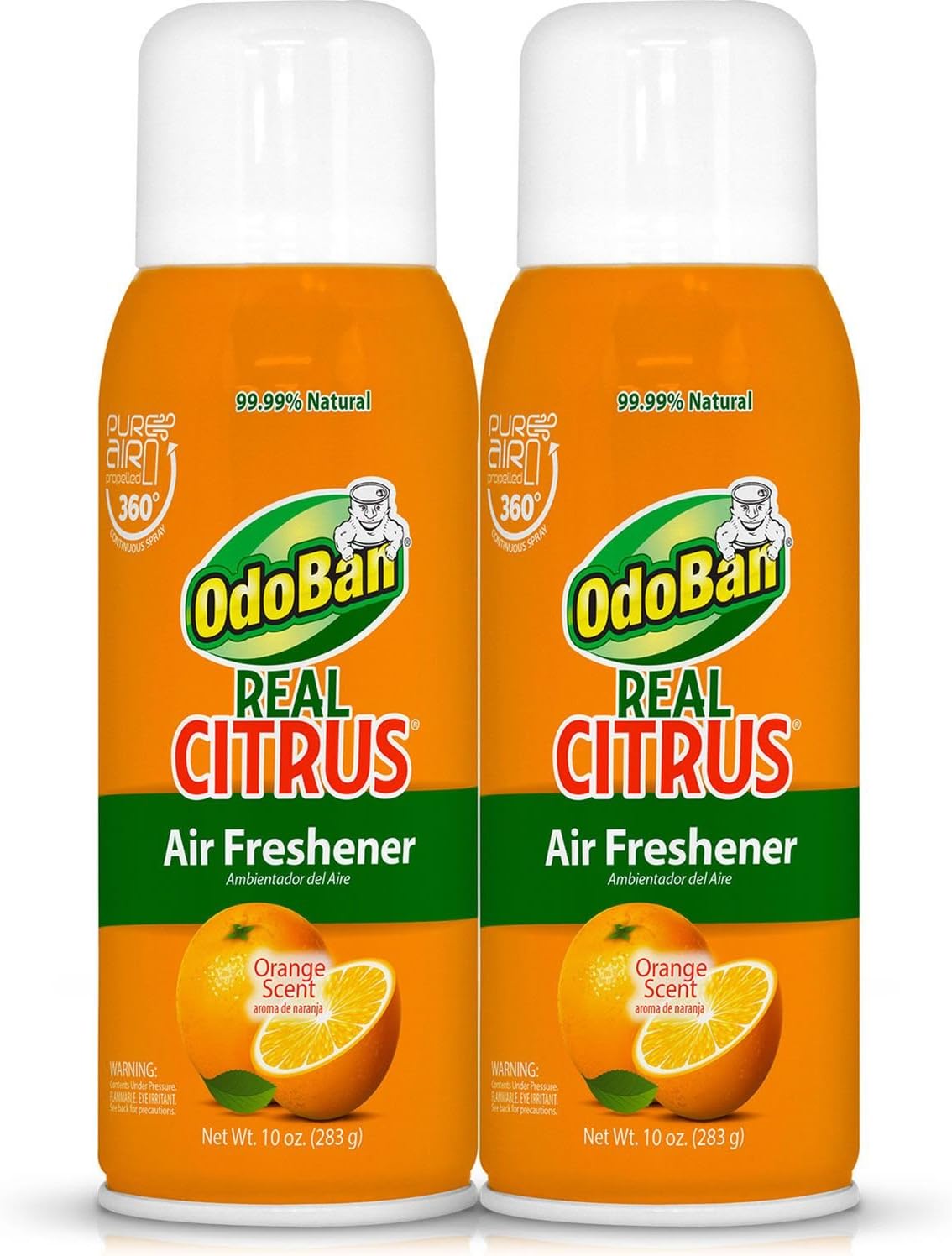 Amazon.com: OdoBan Real Citrus Air Freshener, Orange (10oz, 2 : Home ...