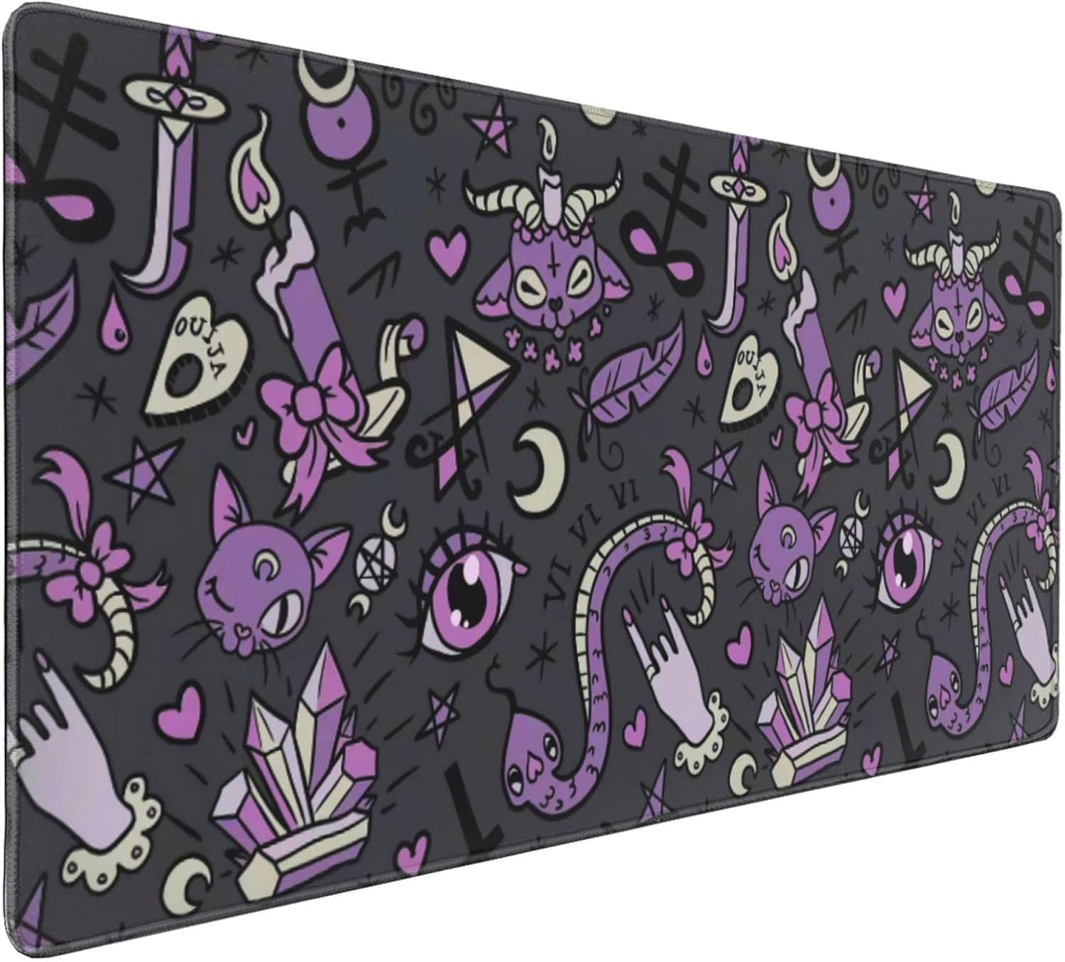 Amazon.com : Magic Goth Spooky Witchy Gothic Gaming Mouse Pad, Long ...