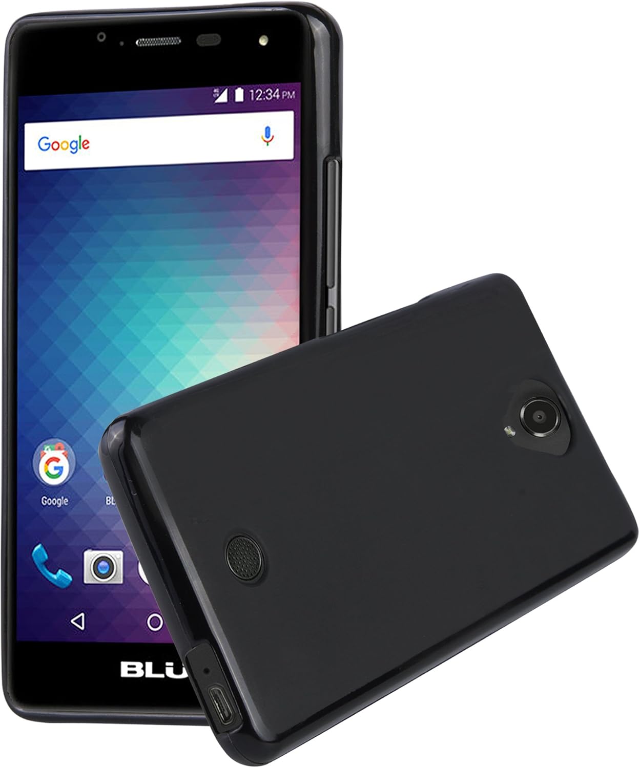 Amazon.com: Abacus24-7 BLU R1 HD Case, Slim Fit TPU Cover, Black : Cell ...