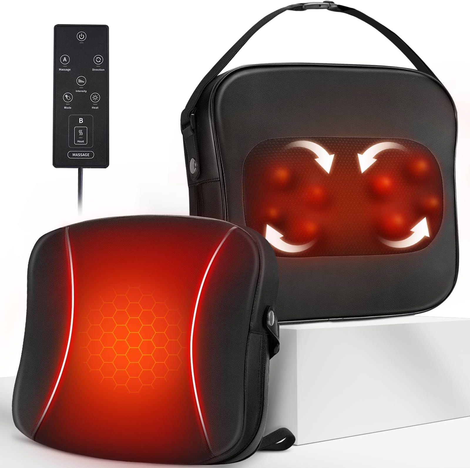 Amazon.com: Emicool Lower Back Massager Belt with Four Modes Heating ...