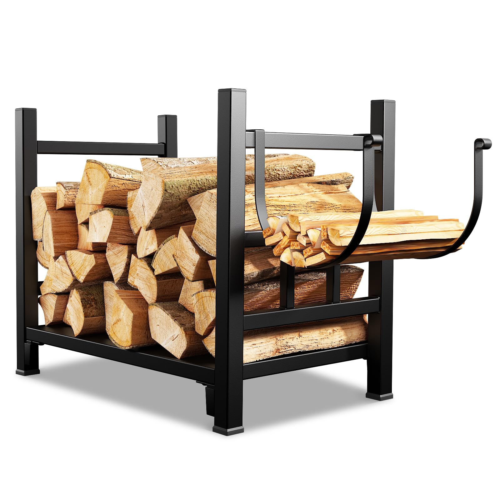 Snapklik.com : GREENER Small Firewood Rack Indoor Log Holder Wood ...