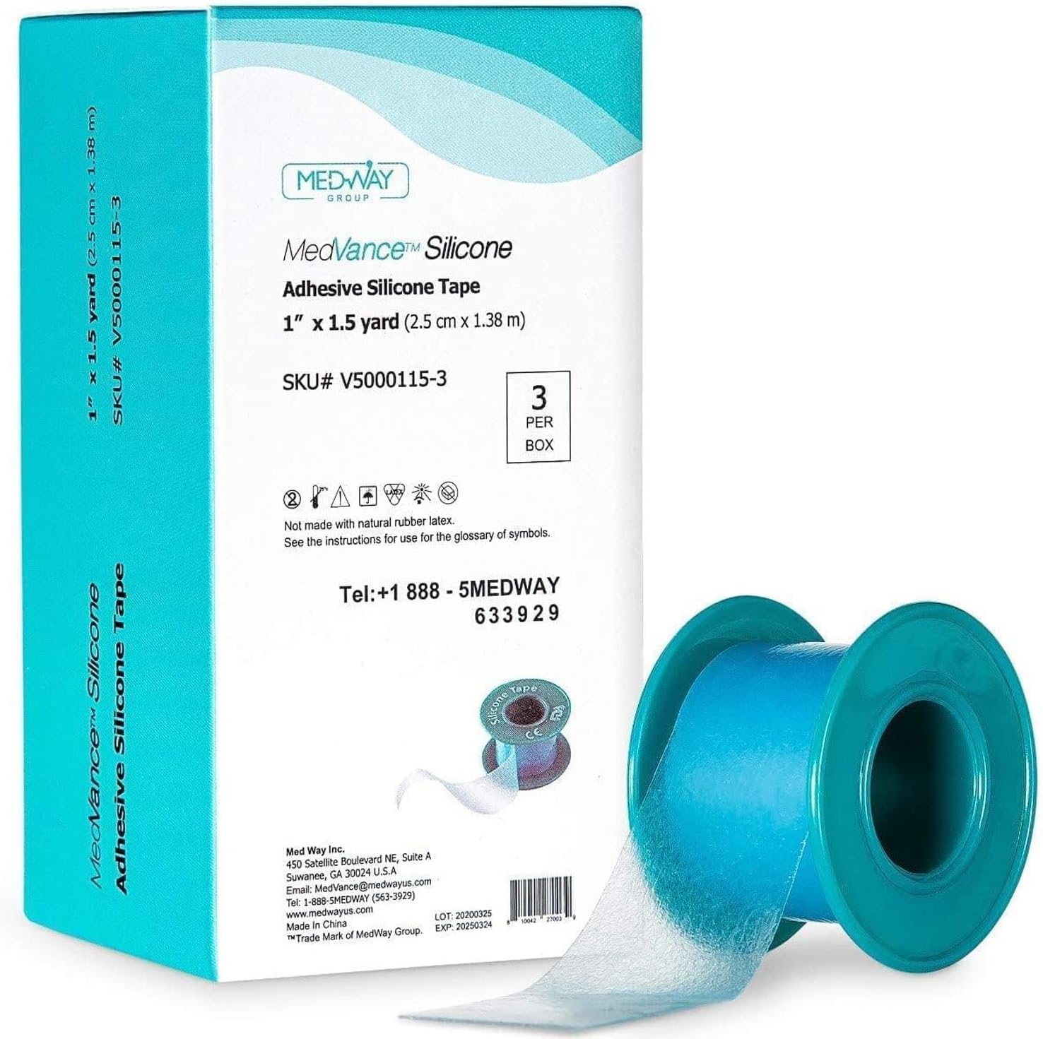 Amazon.com: MedVance Soft Silicone Tape with Perforation for Easy Cut ...