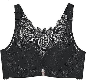 Womens Comfort Rose Bra Plus Size Half Push Up Bras Lace No Wire ...