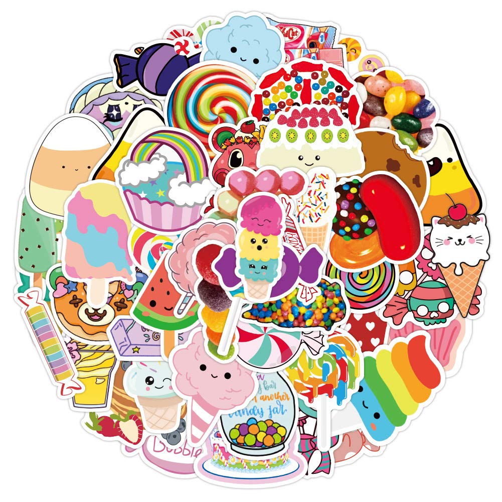 Amazon.com: 50 Pcs Cute Animal Stickers for Kids - Waterproof Vinyl ...