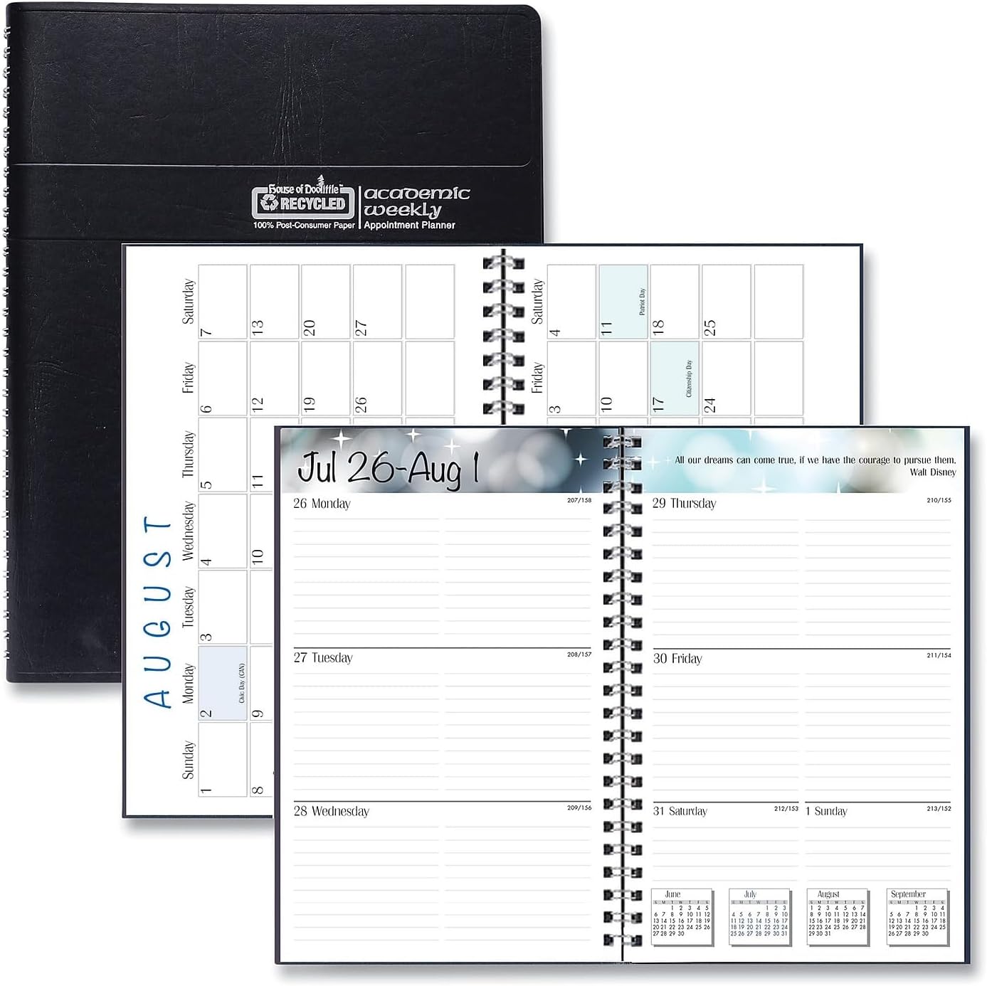 Amazon.com : House of Doolittle 2024-2025 Weekly Academic Planner ...