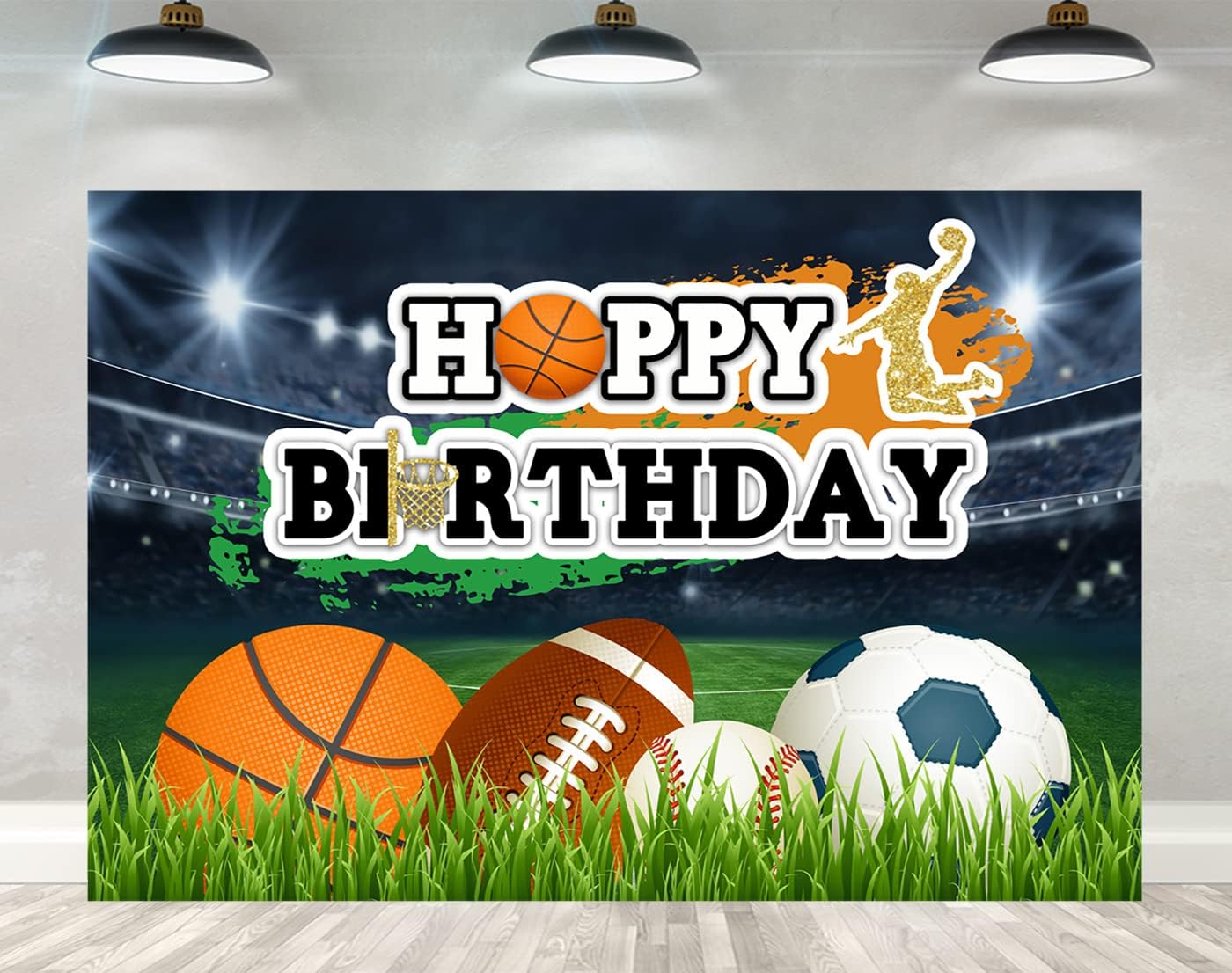Amazon.com : Ticuenicoa 5×3ft Sports Birthday Backdrop Boys Football ...