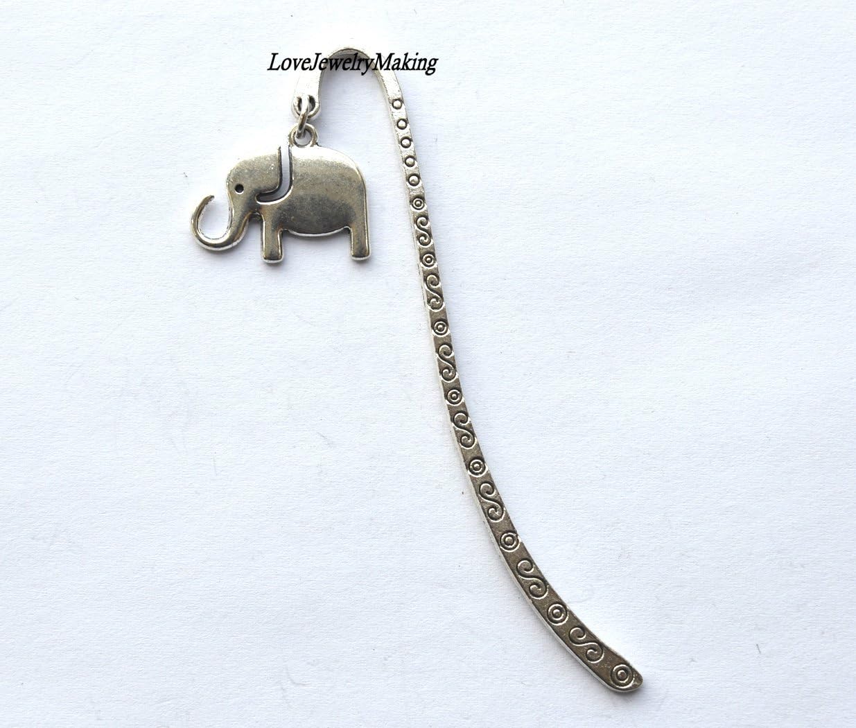 Amazon.com: Silver Elephant Bookmark Silver Bookmark Bookmark Elephant ...