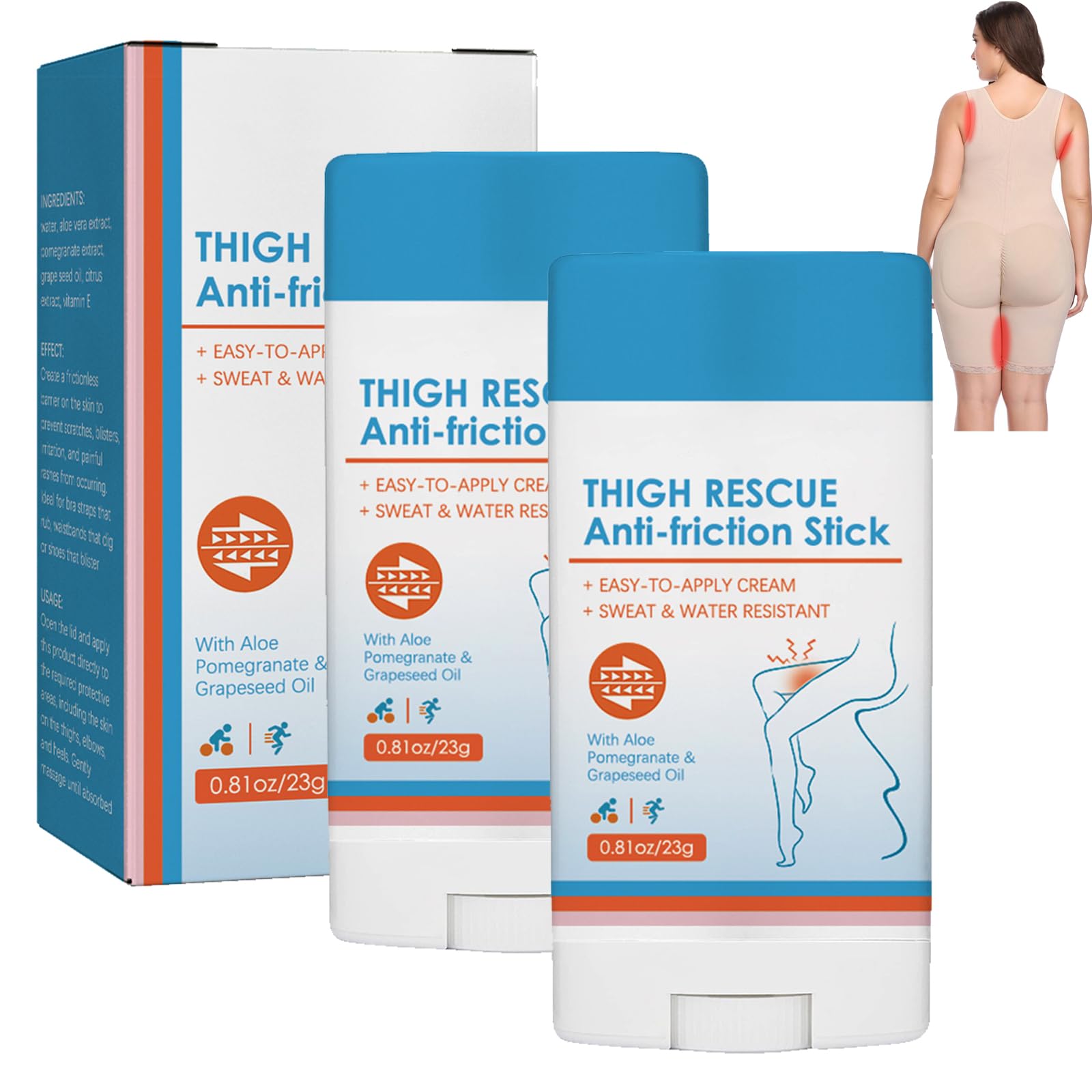 Buy KOAHDE Thigh Chafing Prevention,Thigh Rescue Anti Friction Stick ...