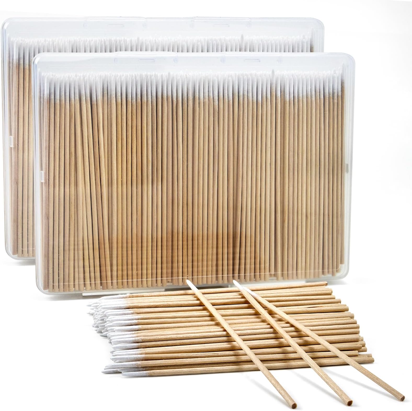 Amazon.com : 800PCS Pointed Cotton Swabs with Storage Case - 4 inch ...