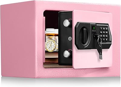 Voncabay Cute Money Safe Box for Home with Sensor Light & Fireproof ...