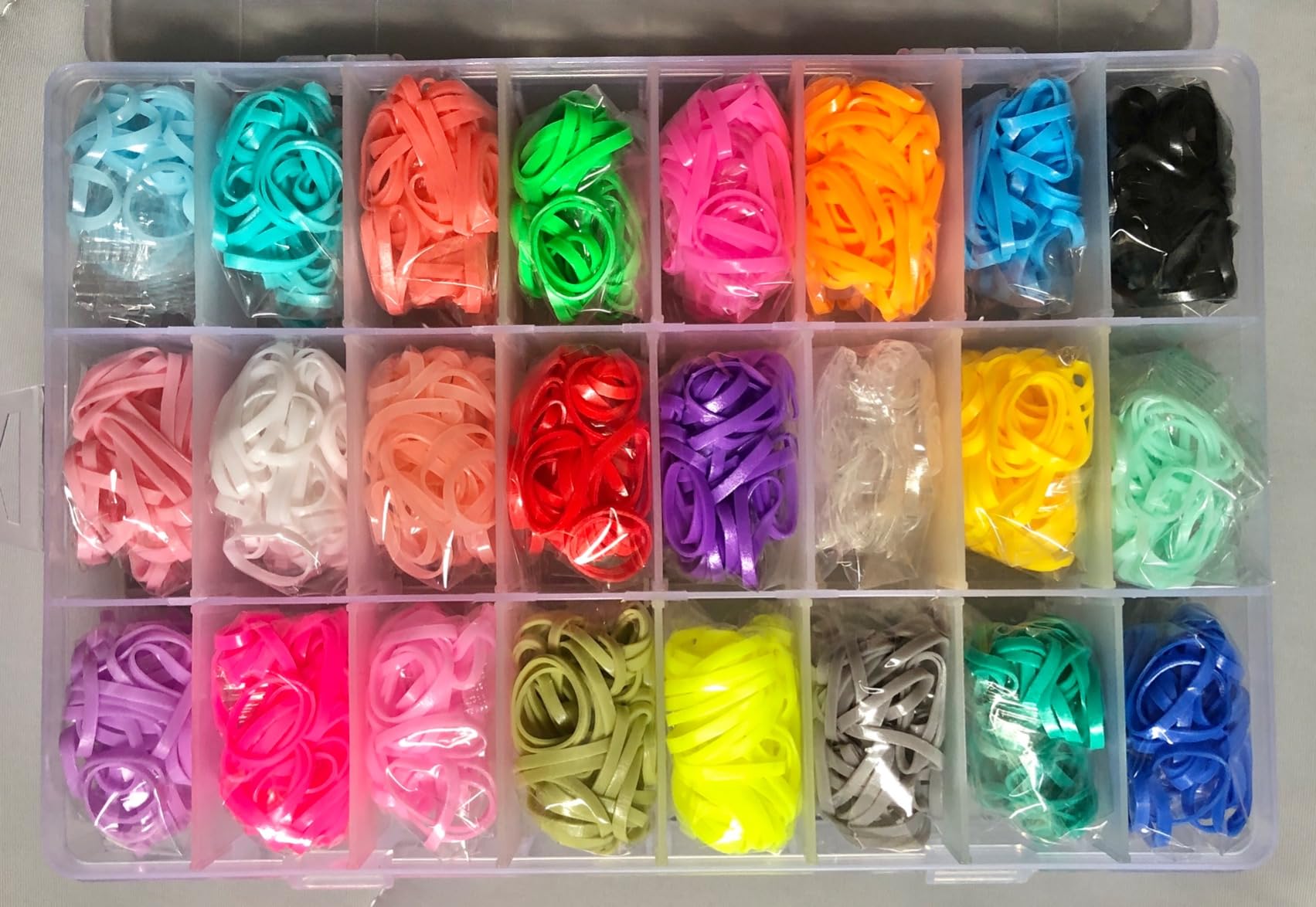 Amazon.com : 1500PCS Colorful Hair Rubber Bands - Mini Hair Ties Tiny ...
