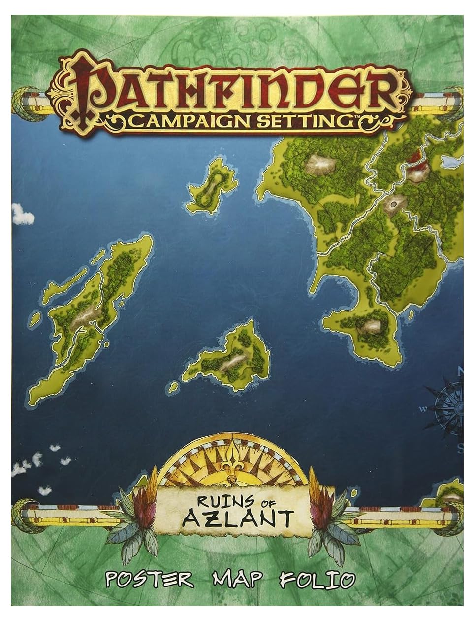 Amazon.com: Pathfinder Campaign Setting: Ruins of Azlant Poster Map ...