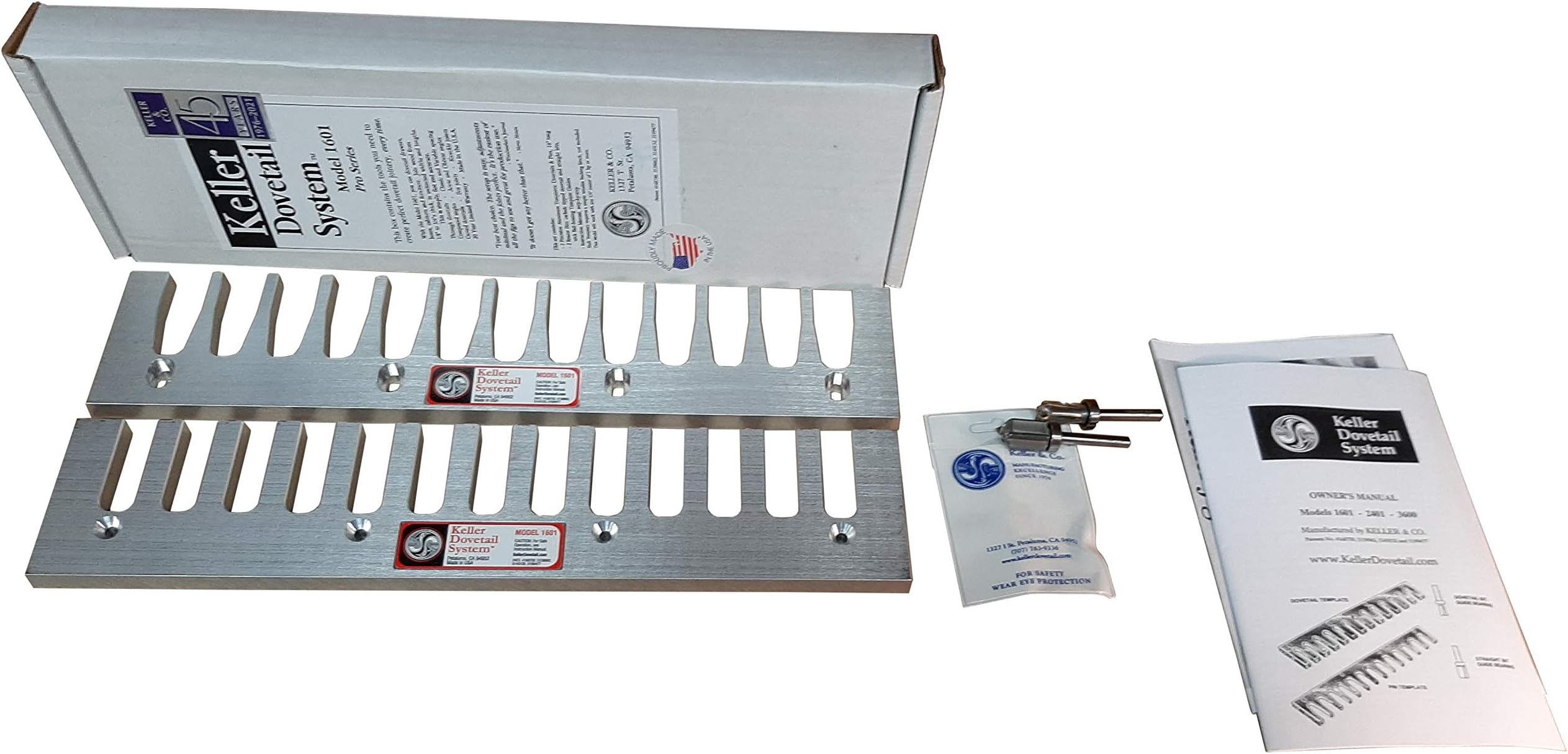 Amazon.com: Keller 1601 PRO dovetail Jig with Router Bits for mid size ...