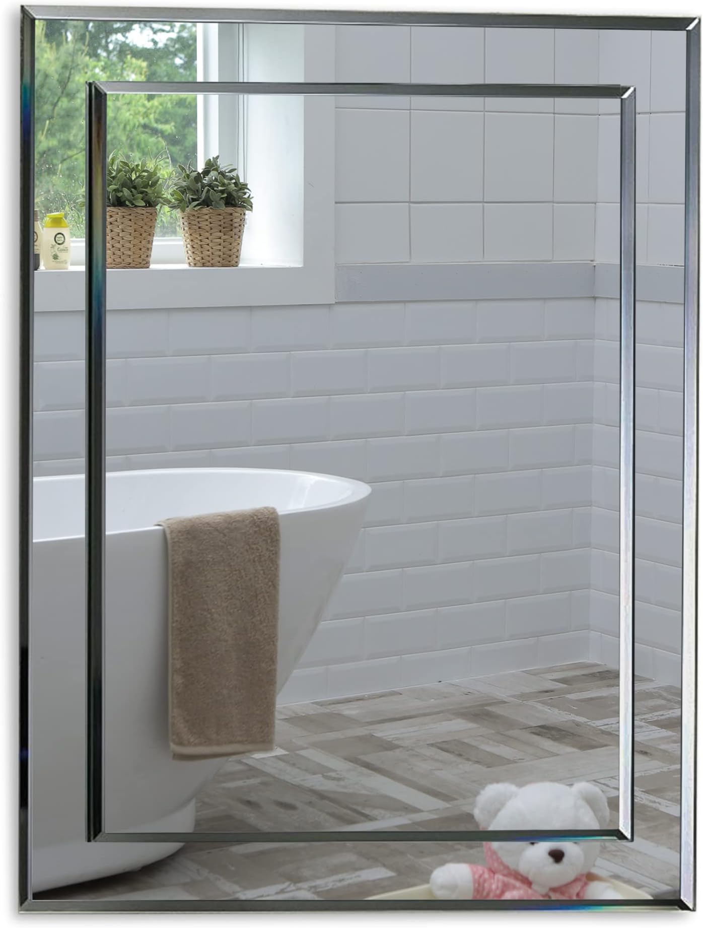 Neue Design Mood® Premium Rectangular Bathroom Mirror Wall Mounted ...