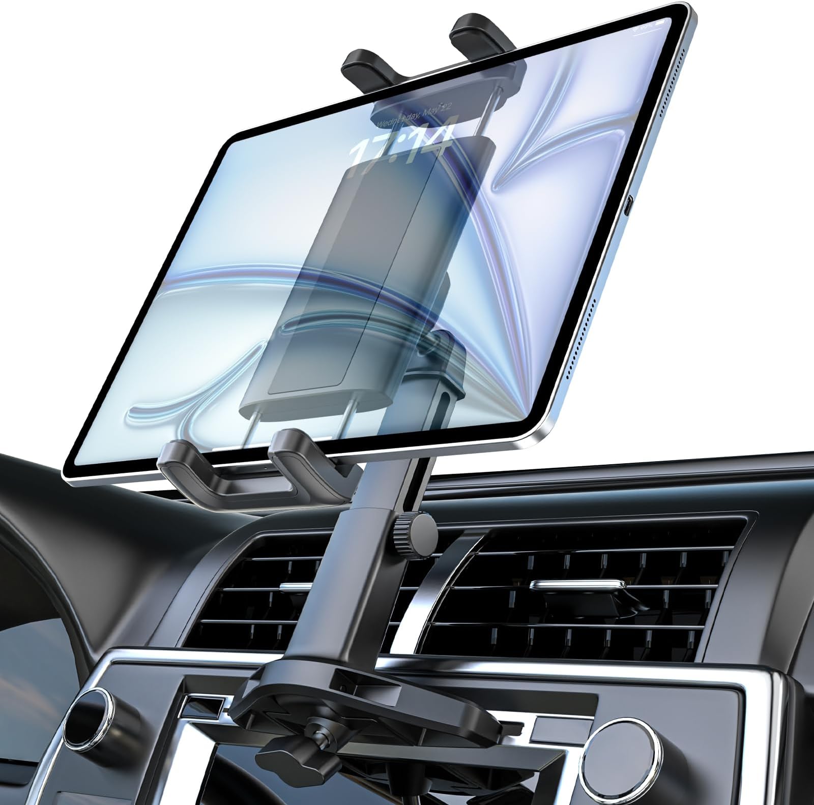 Amazon.com: woleyi CD Slot Tablet Holder for Car - [Height Adjustable ...