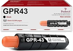 Amazon.com: GPR43 Toner Cartridge : 1 Pack GPR43 GPR-43 Toner PIONOS ...
