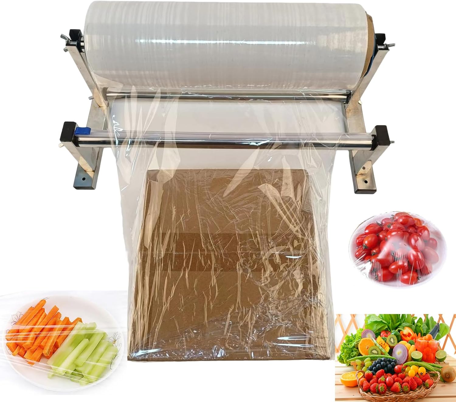 Amazon.com : Stretch Film Wrapping Machine, Stainless Steel Table ...