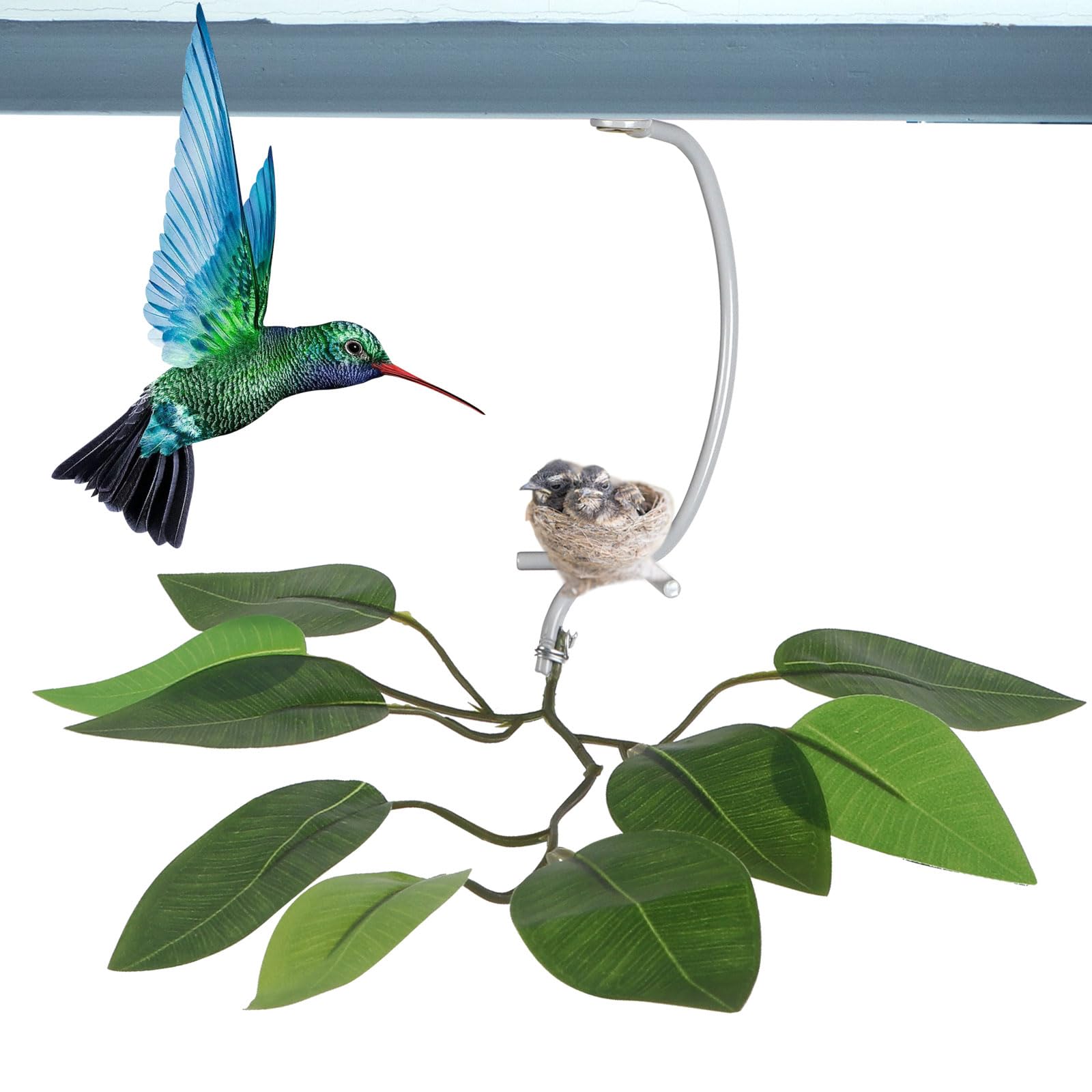 Snapklik.com : 2023 Hummingbird House, Suspended Iron Tree Branch For ...