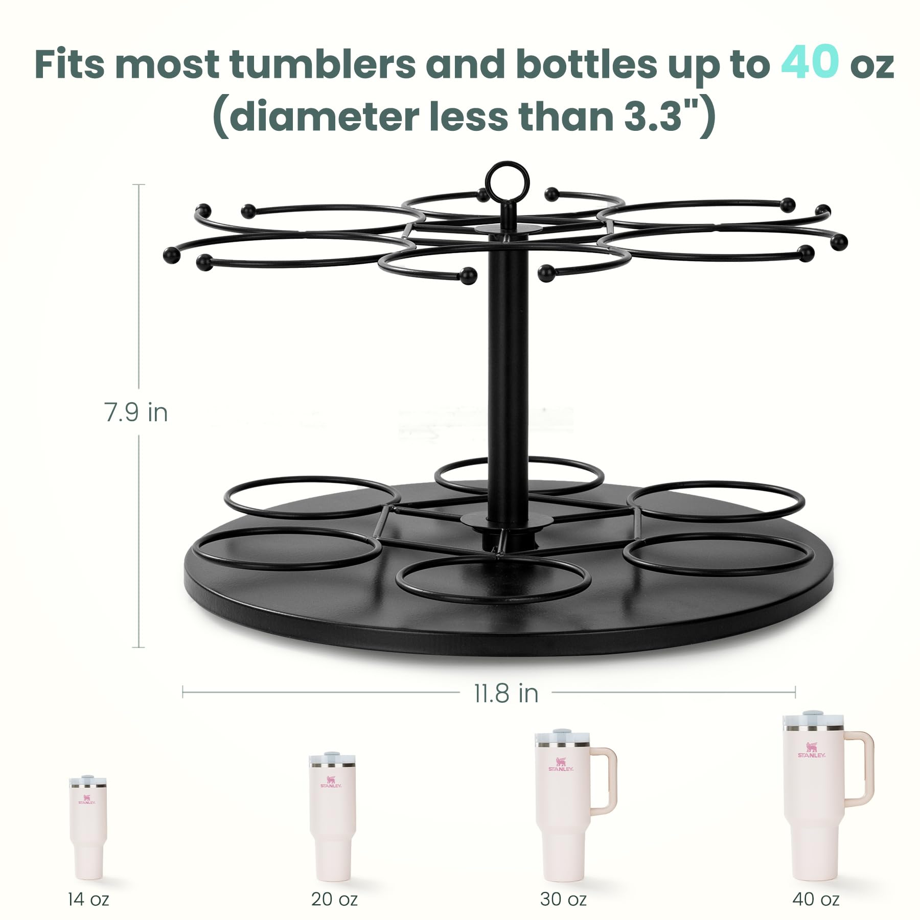 Snapklik.com : Upgraded Water Bottle Organizer For Stanley 40 Oz/30 Oz ...
