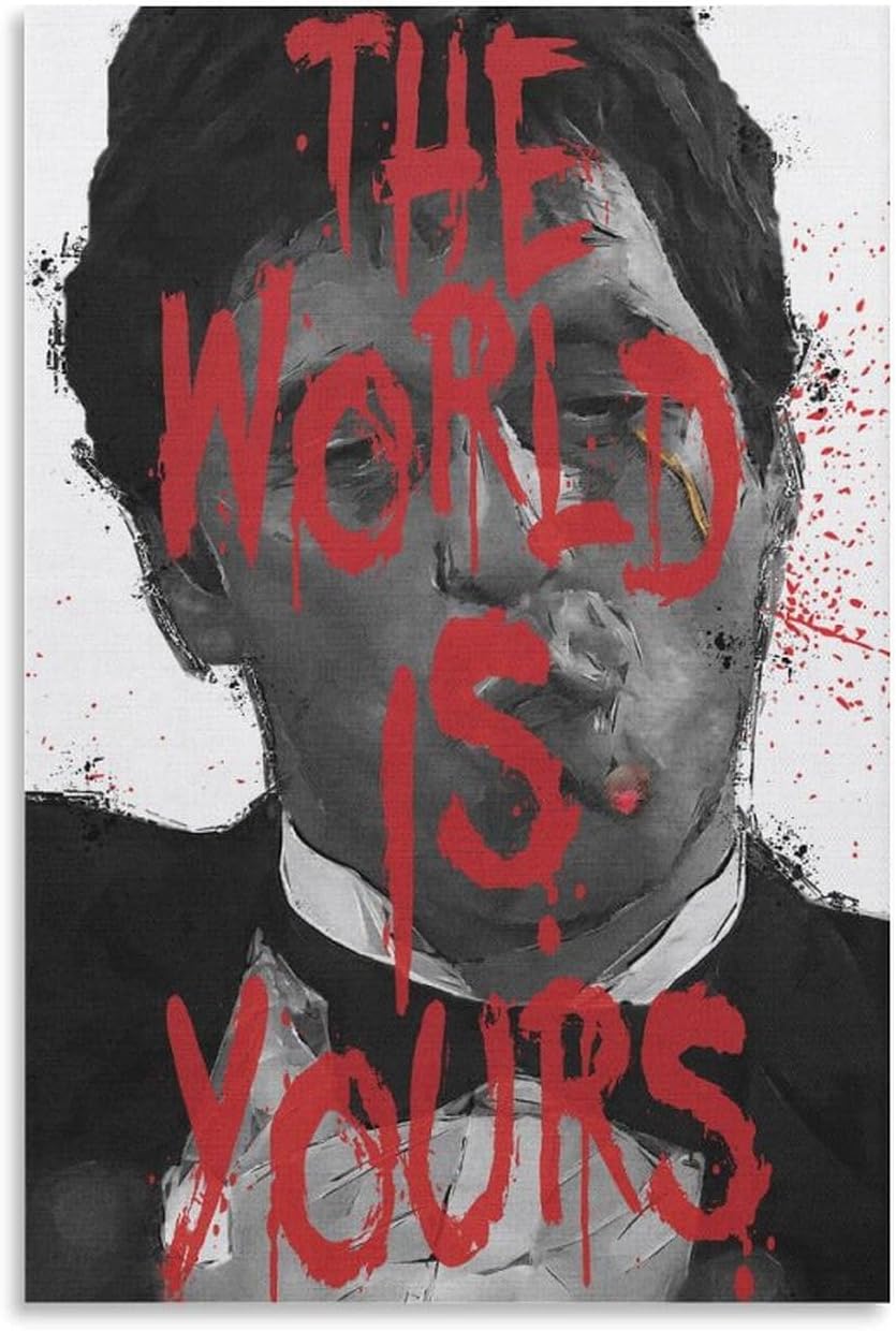 Amazon.com: Al Pacino The World Is Yours Poster-Scarface Poster Tony ...