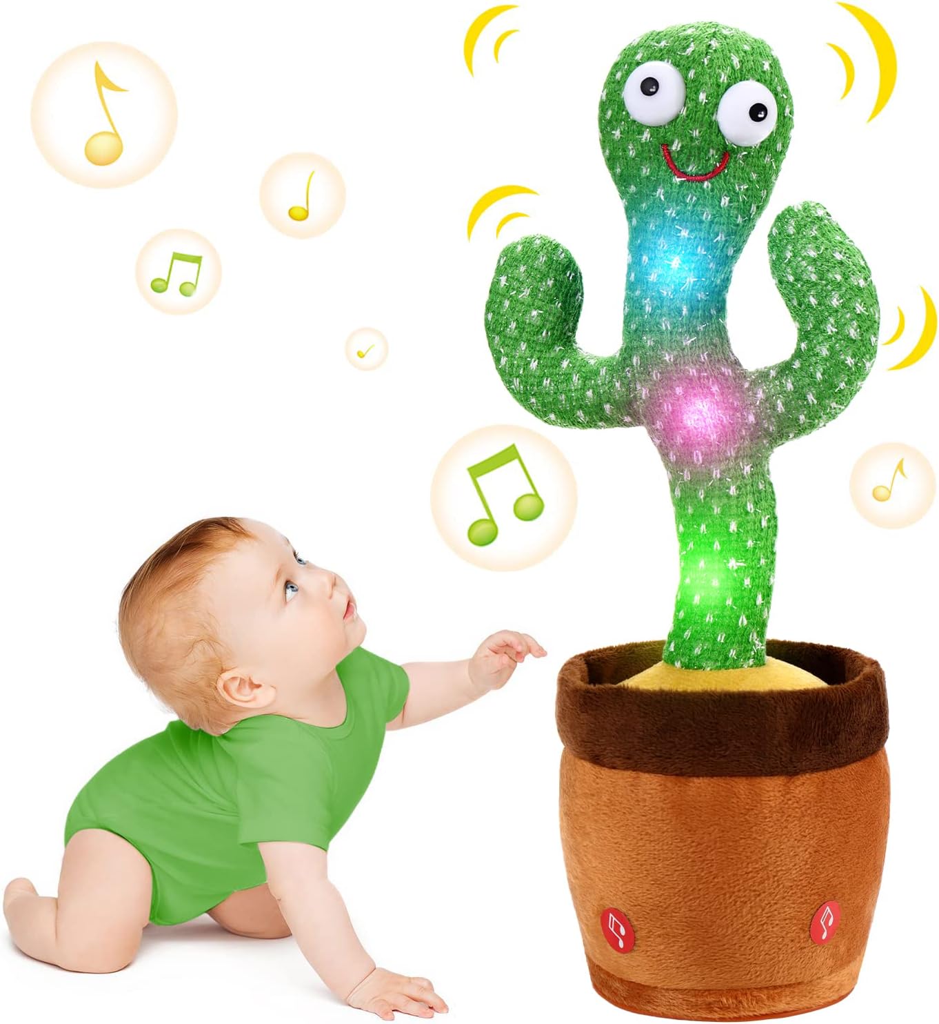 Amazon.com: JISON21 Dancing Cactus Toy Talking Cactus Singing and ...