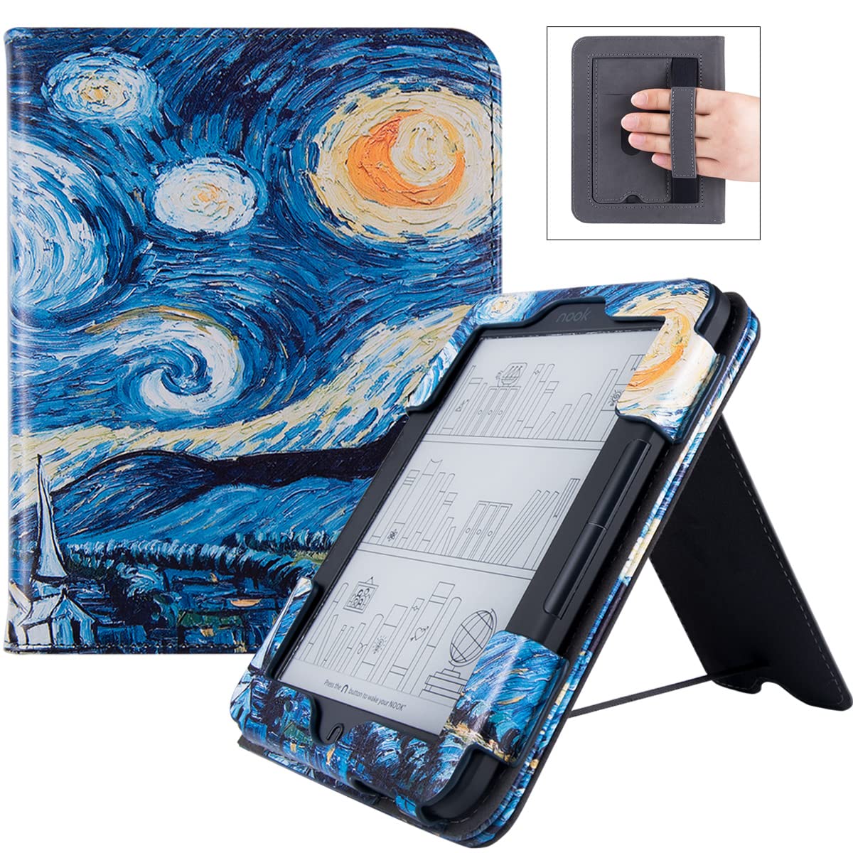 BOZHUORUI Stand Case for New Nook Glowlight 4 (2021 Release)/Nook ...