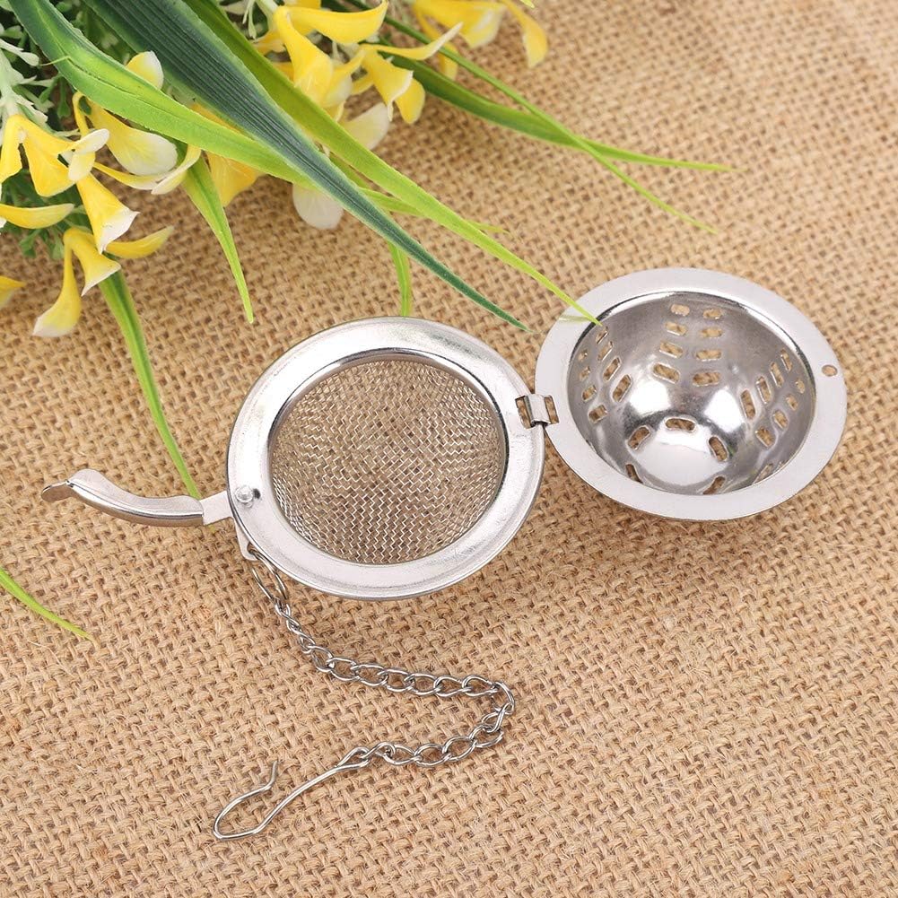 Tea Ball, 2pcs 304 Stainless Steel Strainer Reusable Ultra Fine Mesh ...